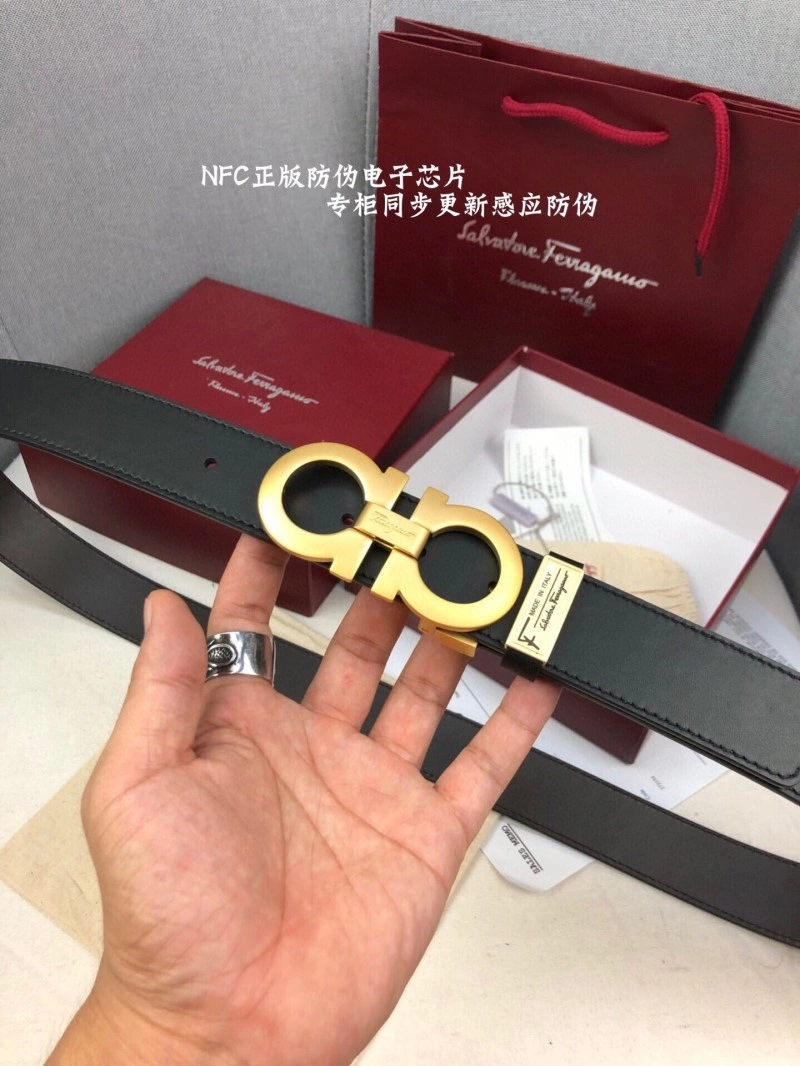 Brand-authenticated Ferragamo Belts