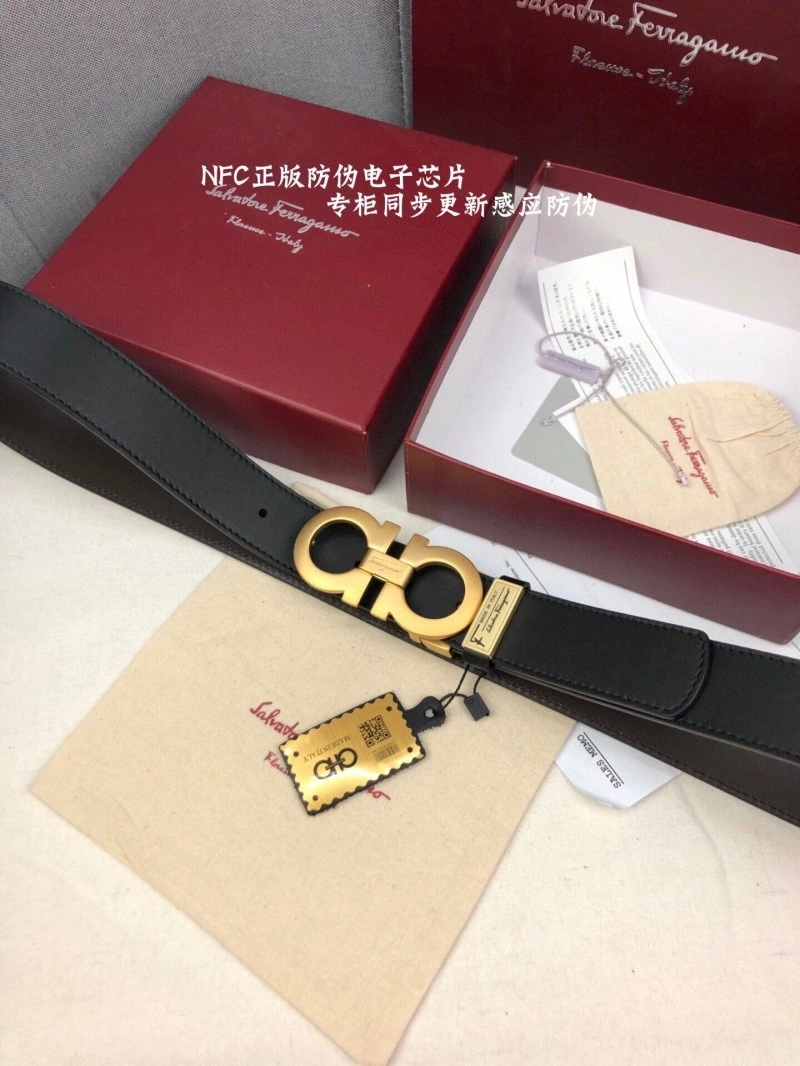 Brand-authenticated Ferragamo Belts