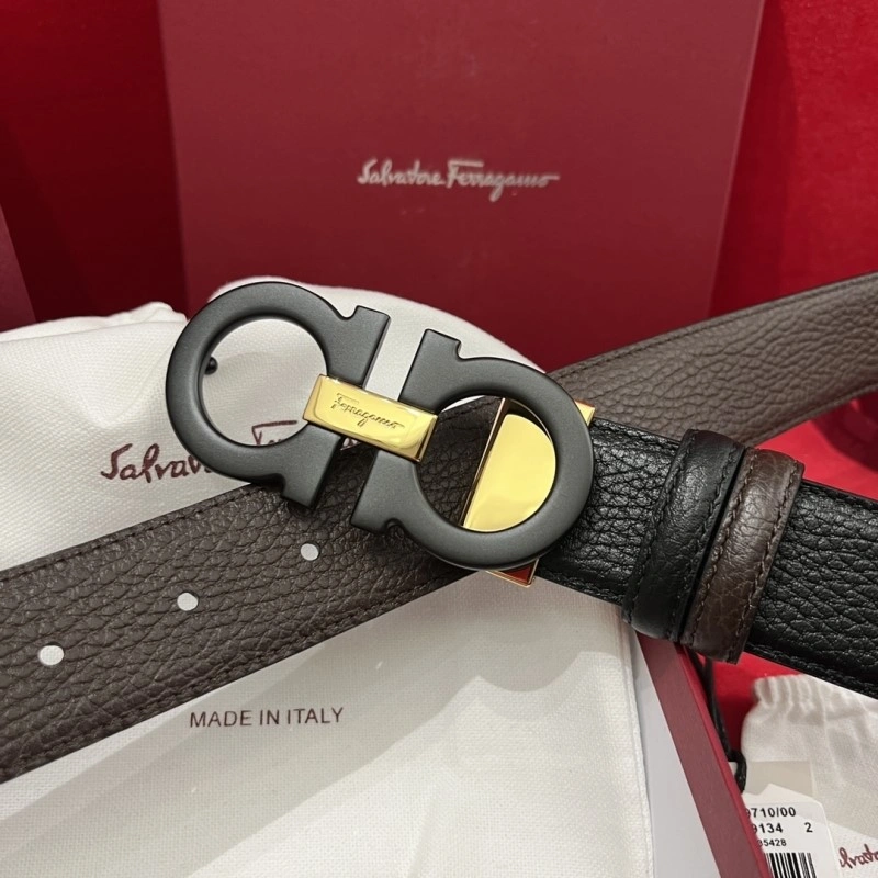 Brand-authenticated Ferragamo Belts