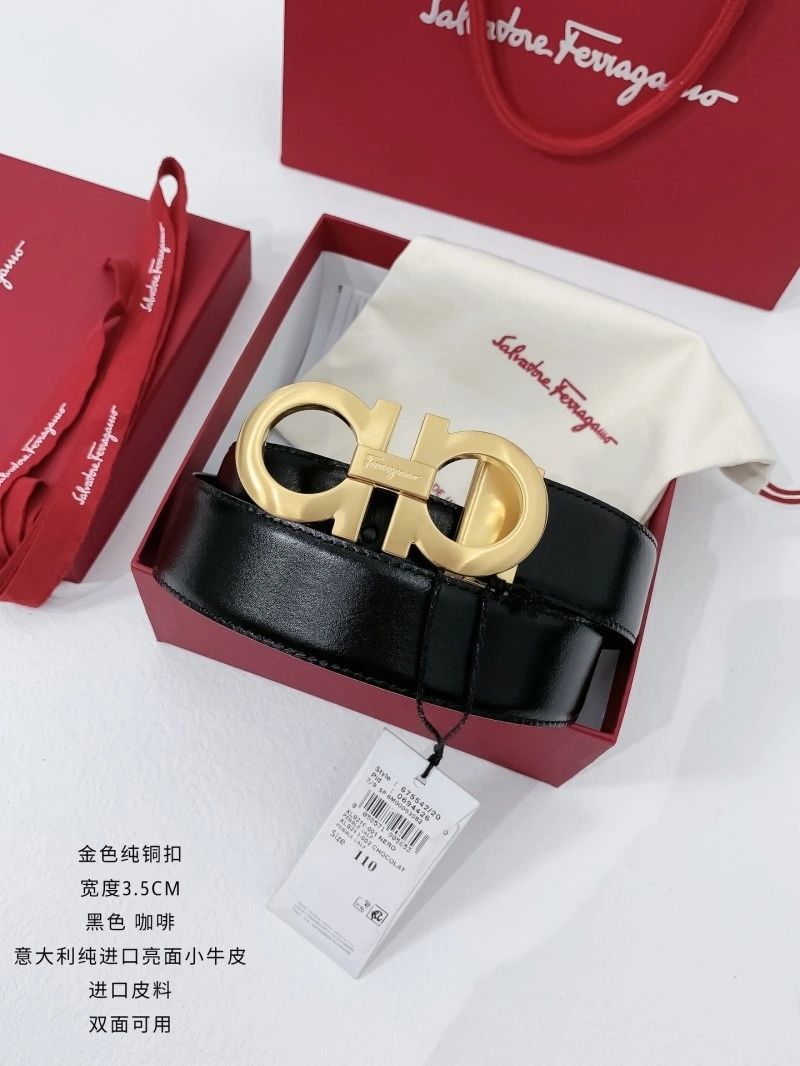 Brand-authenticated Ferragamo Belts