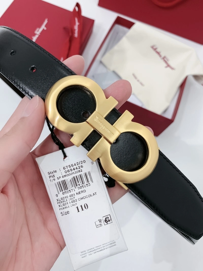 Brand-authenticated Ferragamo Belts