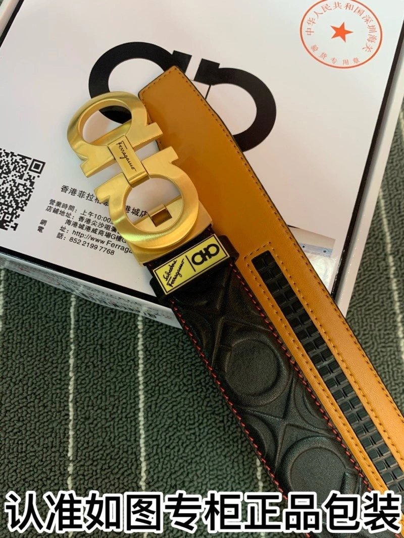 Brand-authenticated Ferragamo Belts