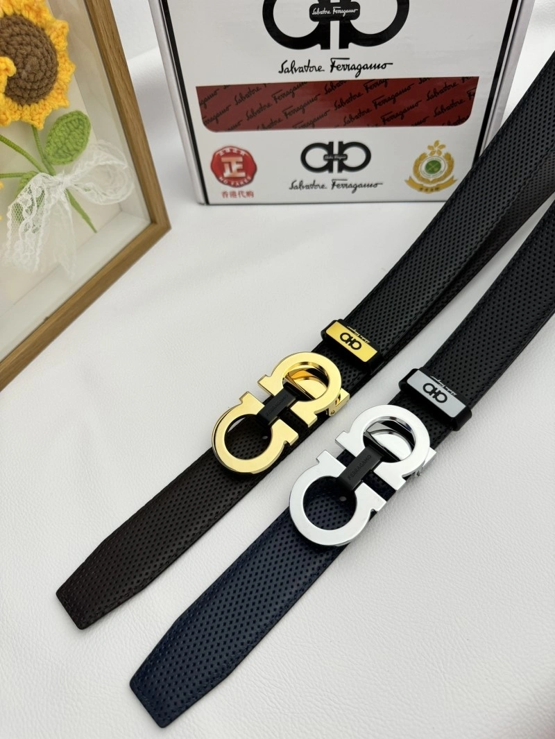 Brand-authenticated Ferragamo Belts