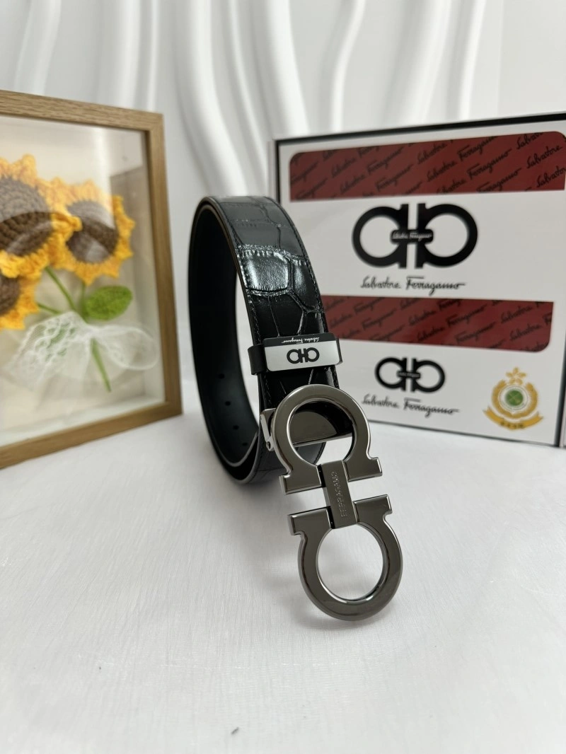 Brand-authenticated Ferragamo Belts