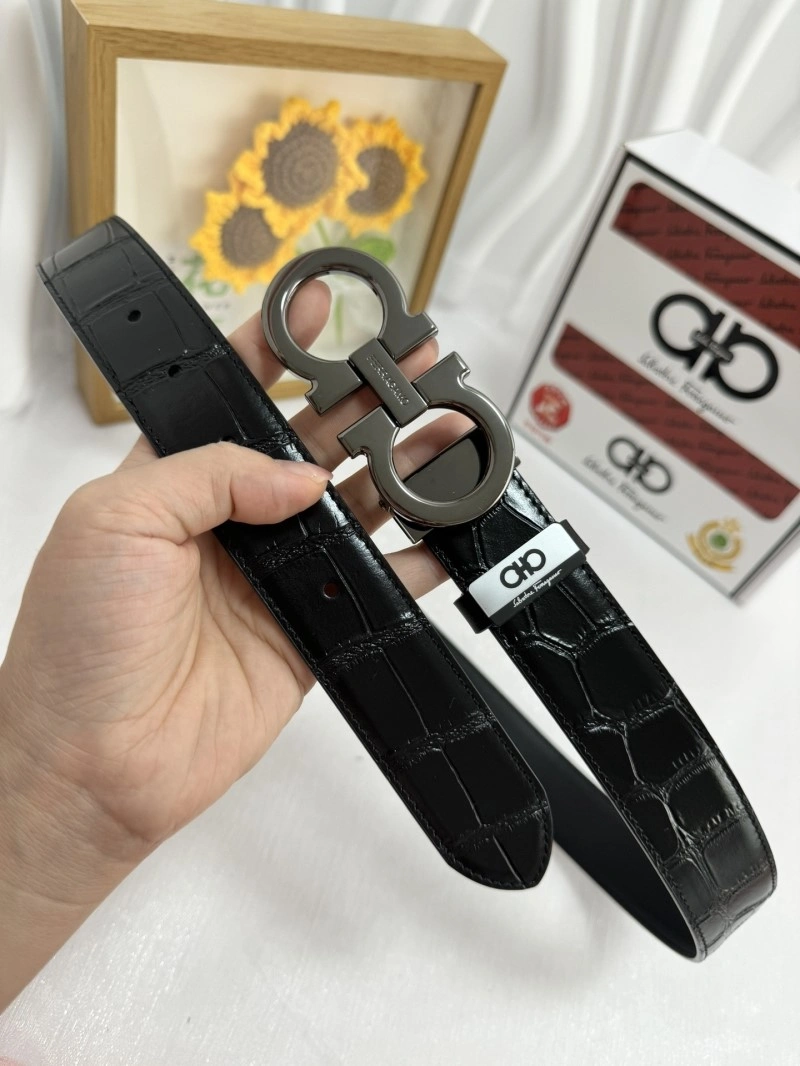 Brand-authenticated Ferragamo Belts