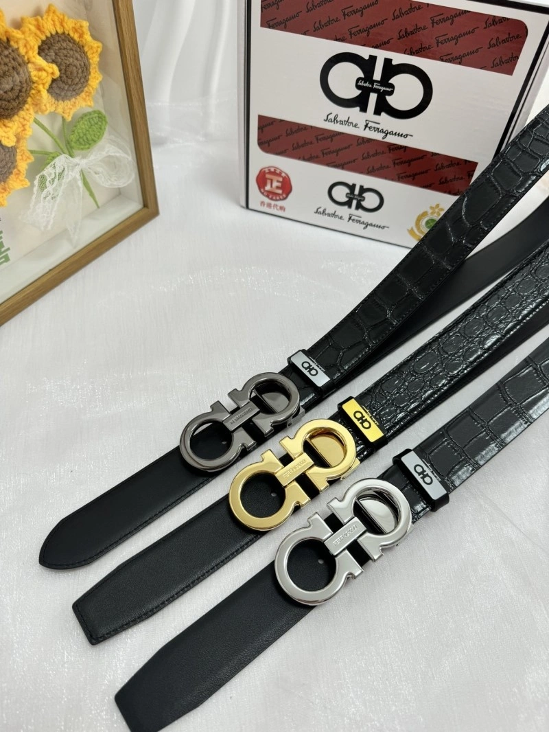 Brand-authenticated Ferragamo Belts