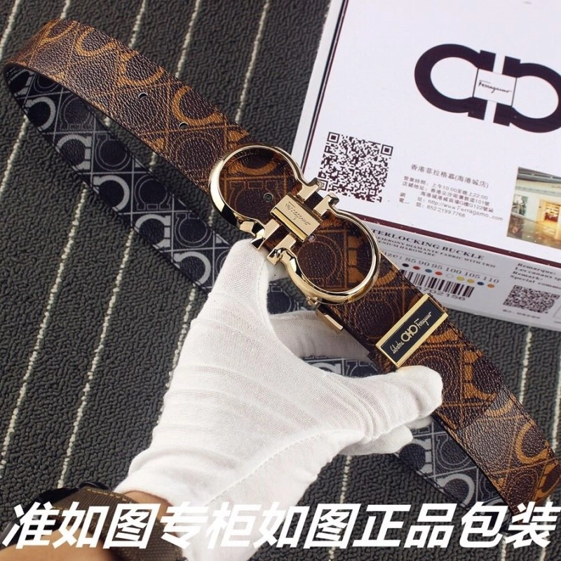 Brand-authenticated Ferragamo Belts