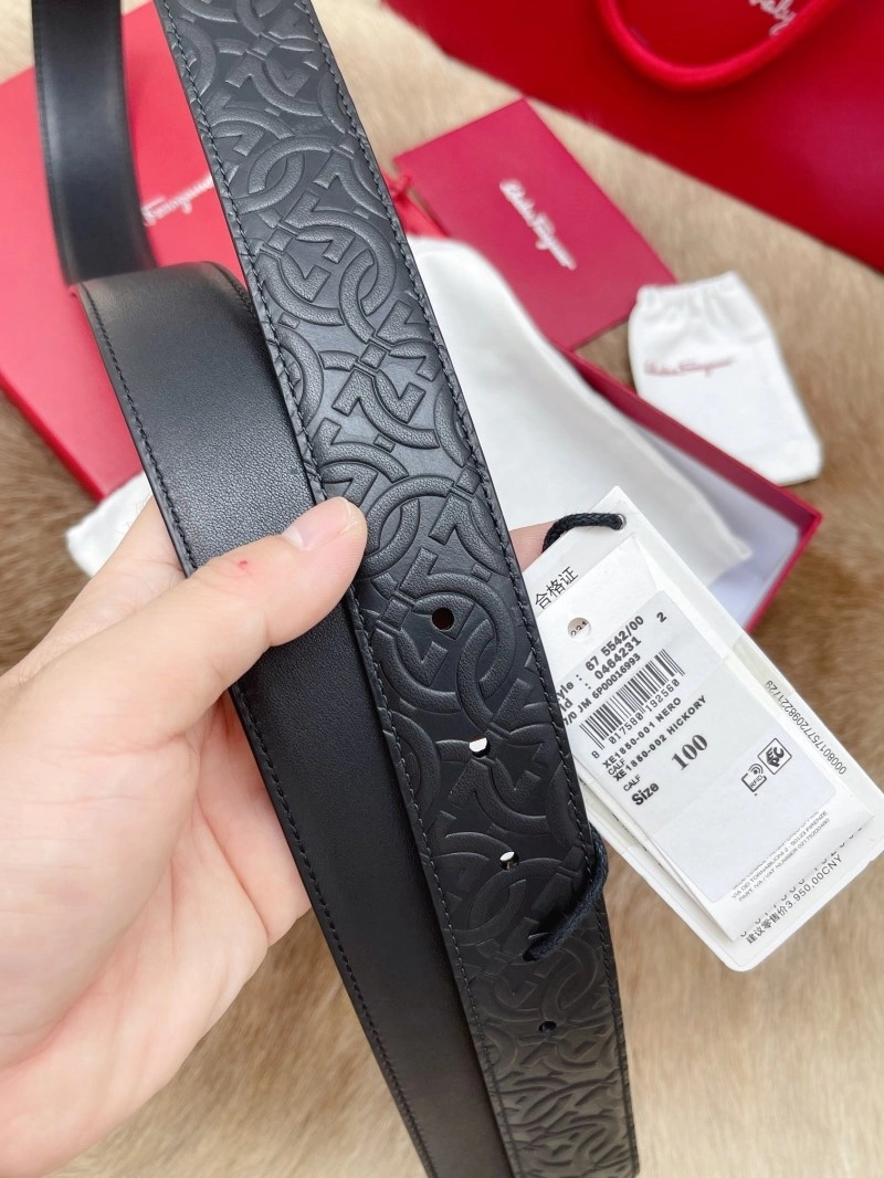Brand-authenticated Ferragamo Belts
