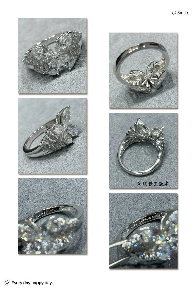 Top mirror Graff Rings