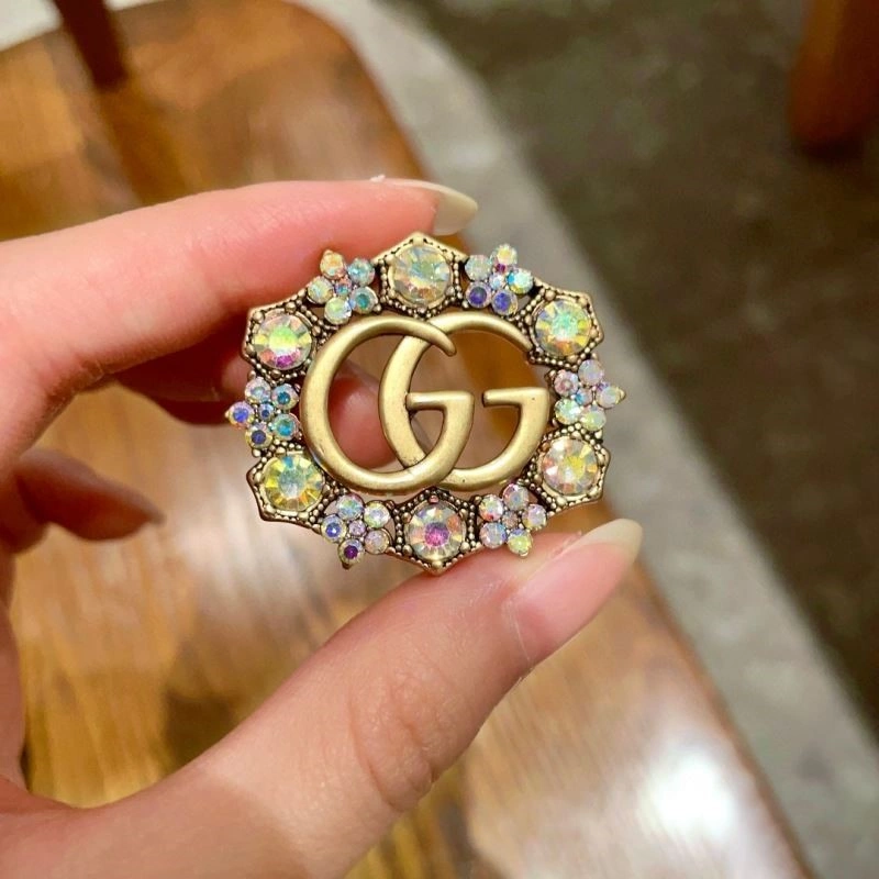 Brand-authenticated Gucci Brooches
