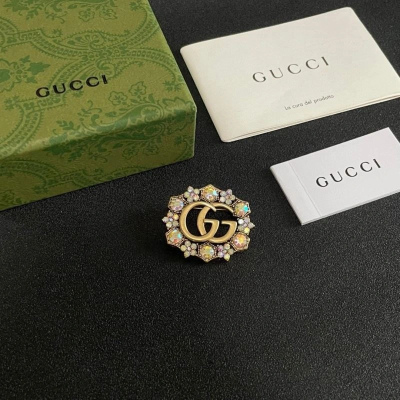 Brand-authenticated Gucci Brooches