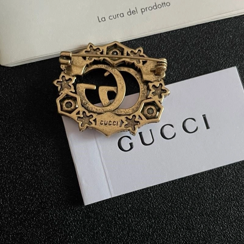 Brand-authenticated Gucci Brooches