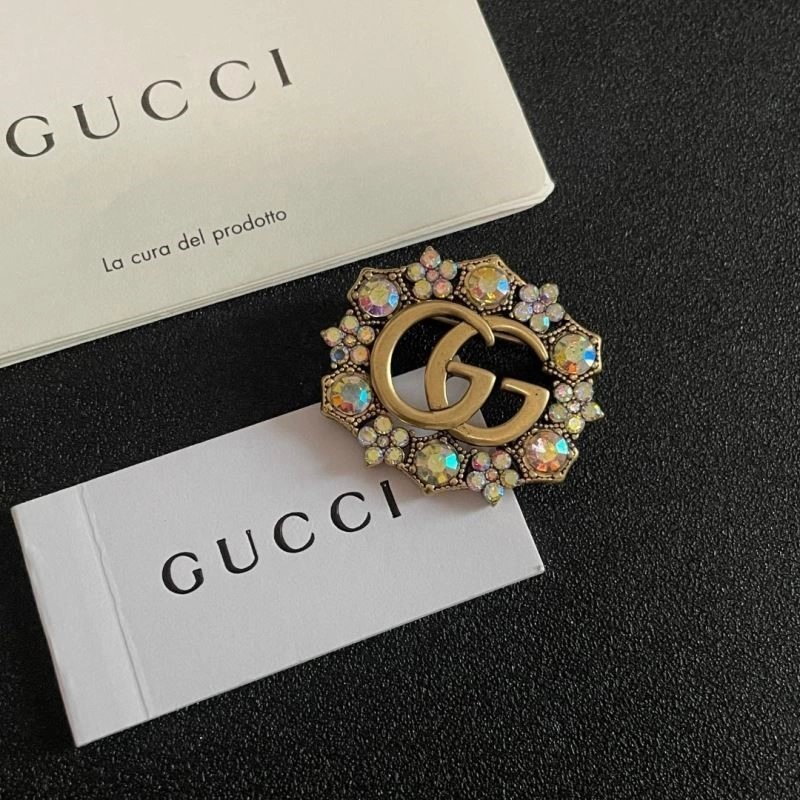 Brand-authenticated Gucci Brooches