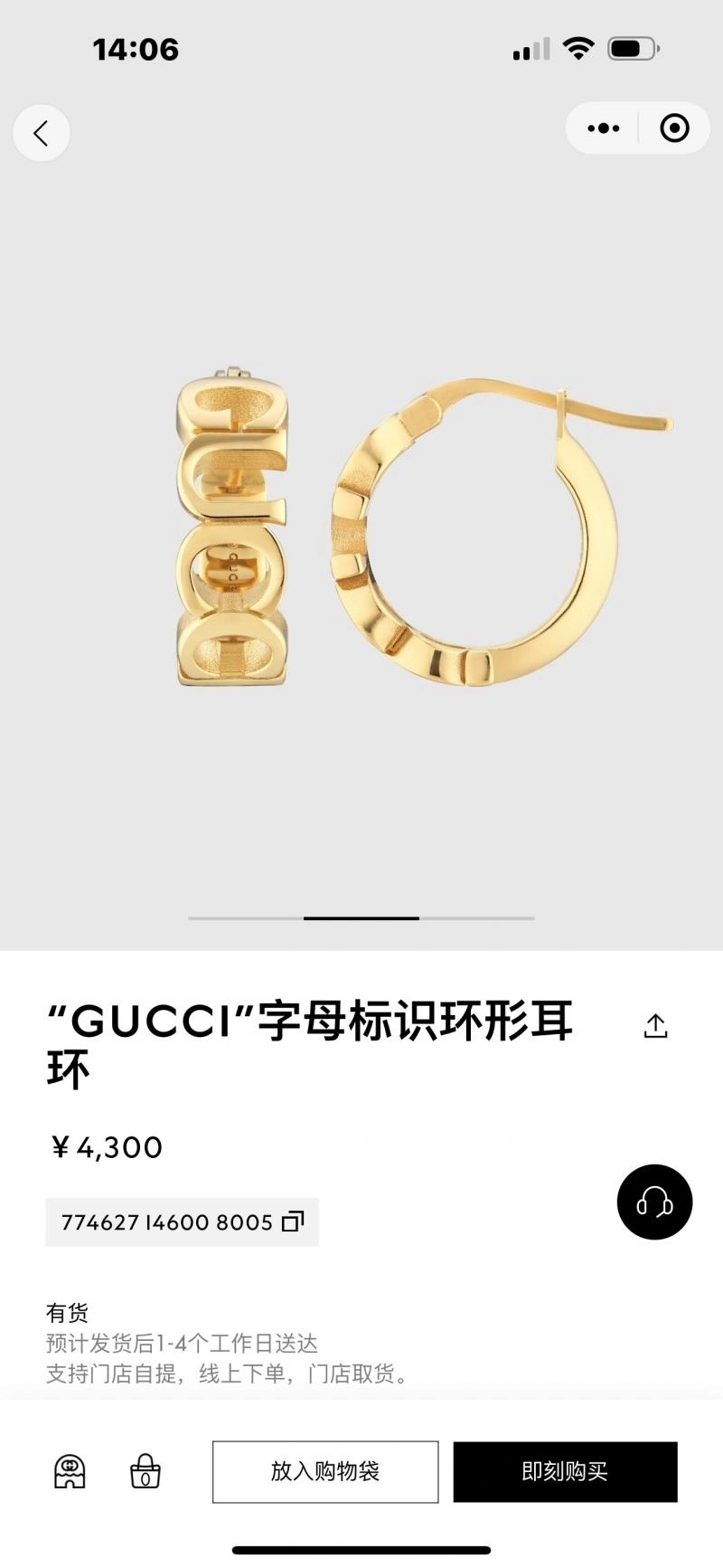 Mirror quality Gucci Earrings