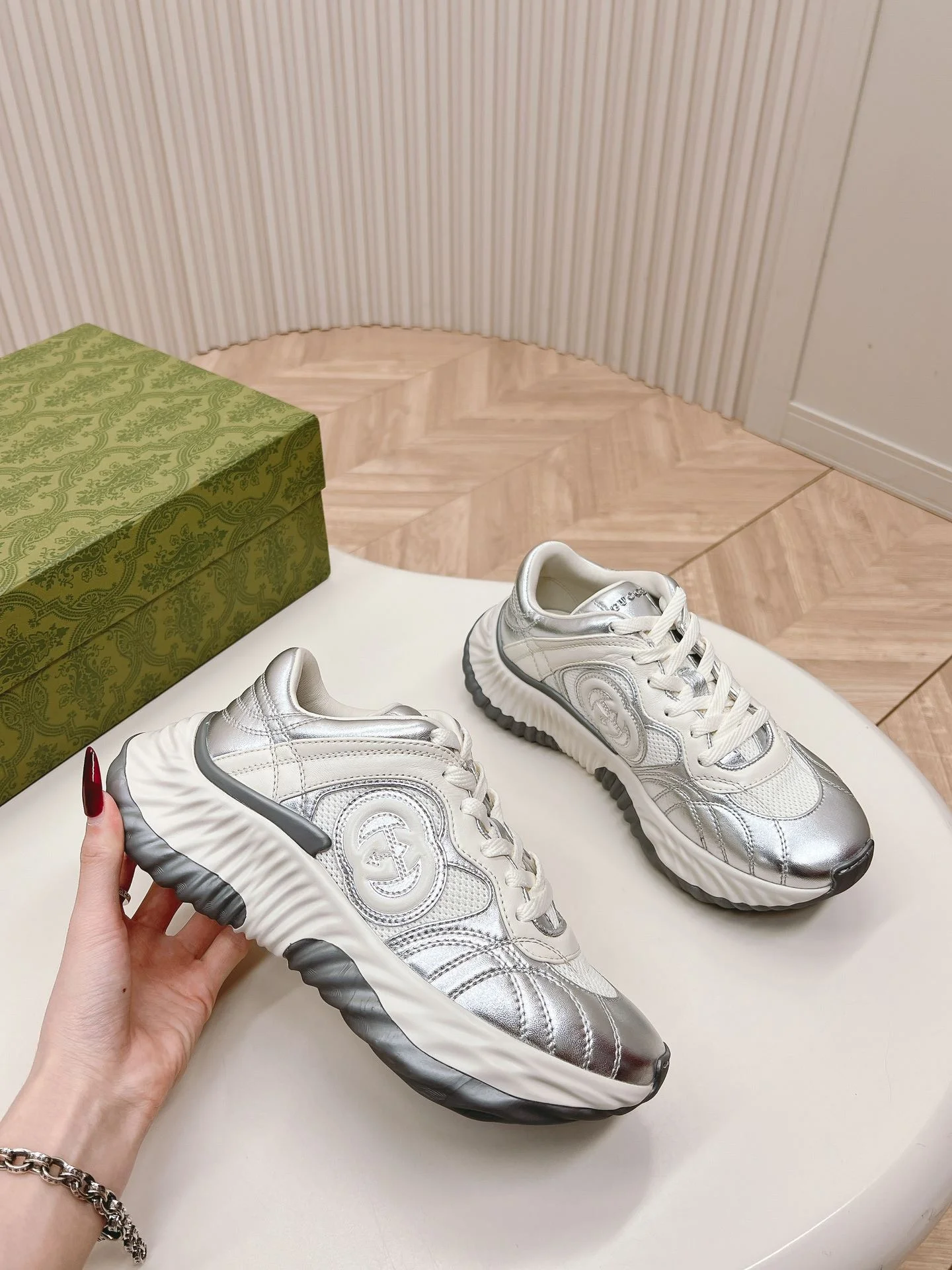 Perfect replica Gucci Rhyton Shoes