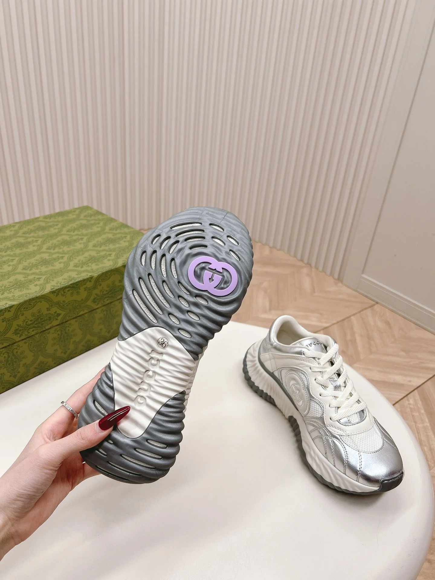 Perfect replica Gucci Rhyton Shoes
