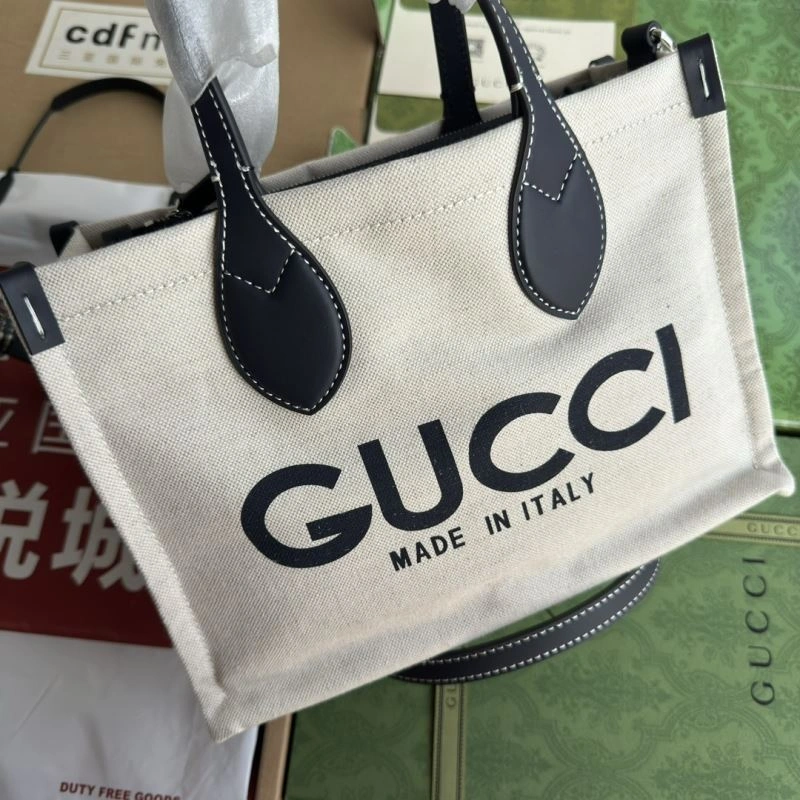 Brand-authenticated Gucci Shopping Bags