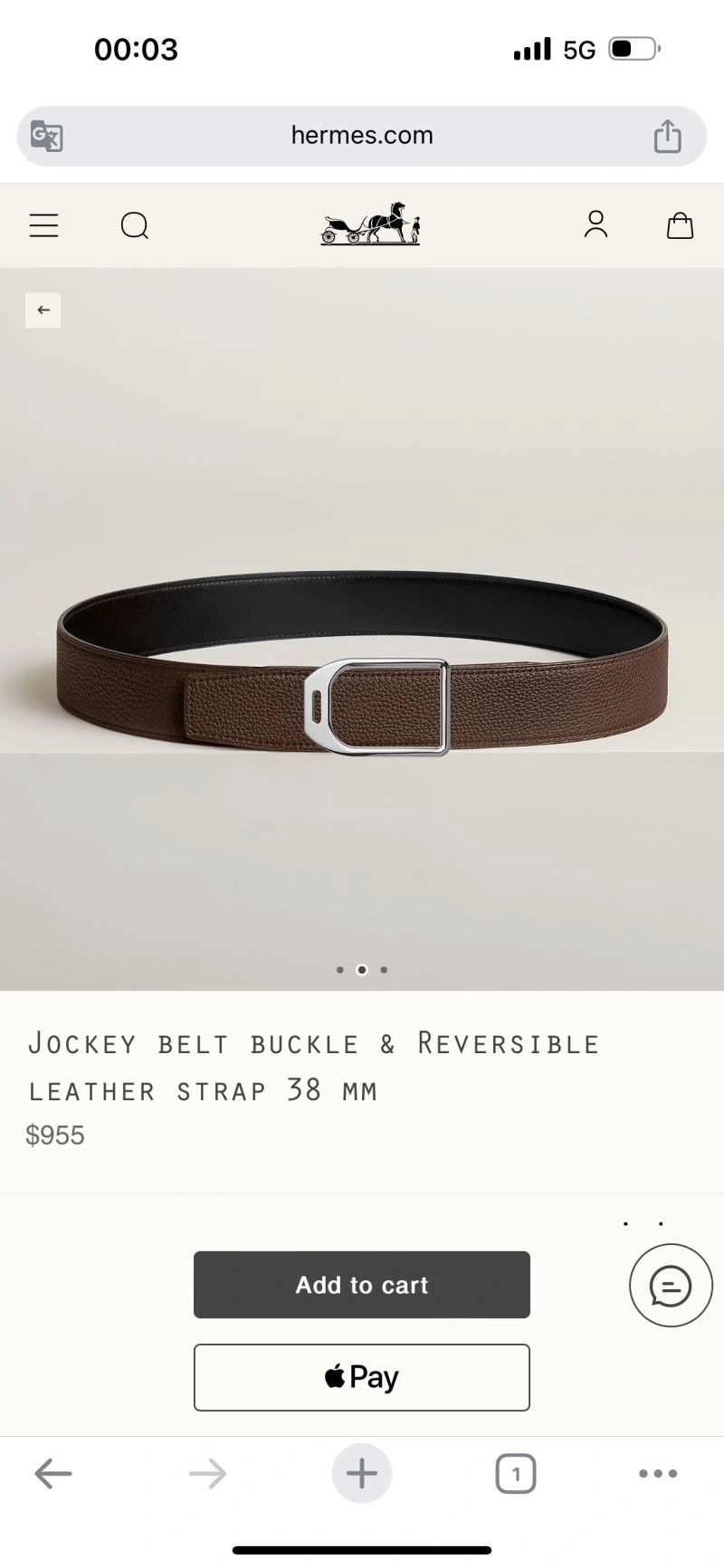 Hermes Belts