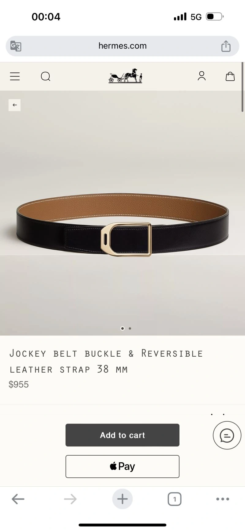 Brand-authenticated Hermes Belts