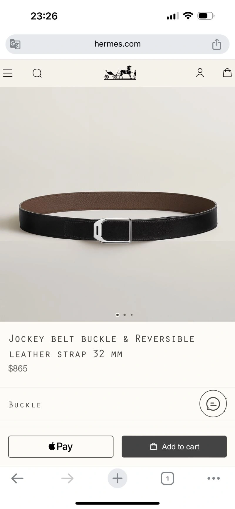 Bargain Hermes Belts