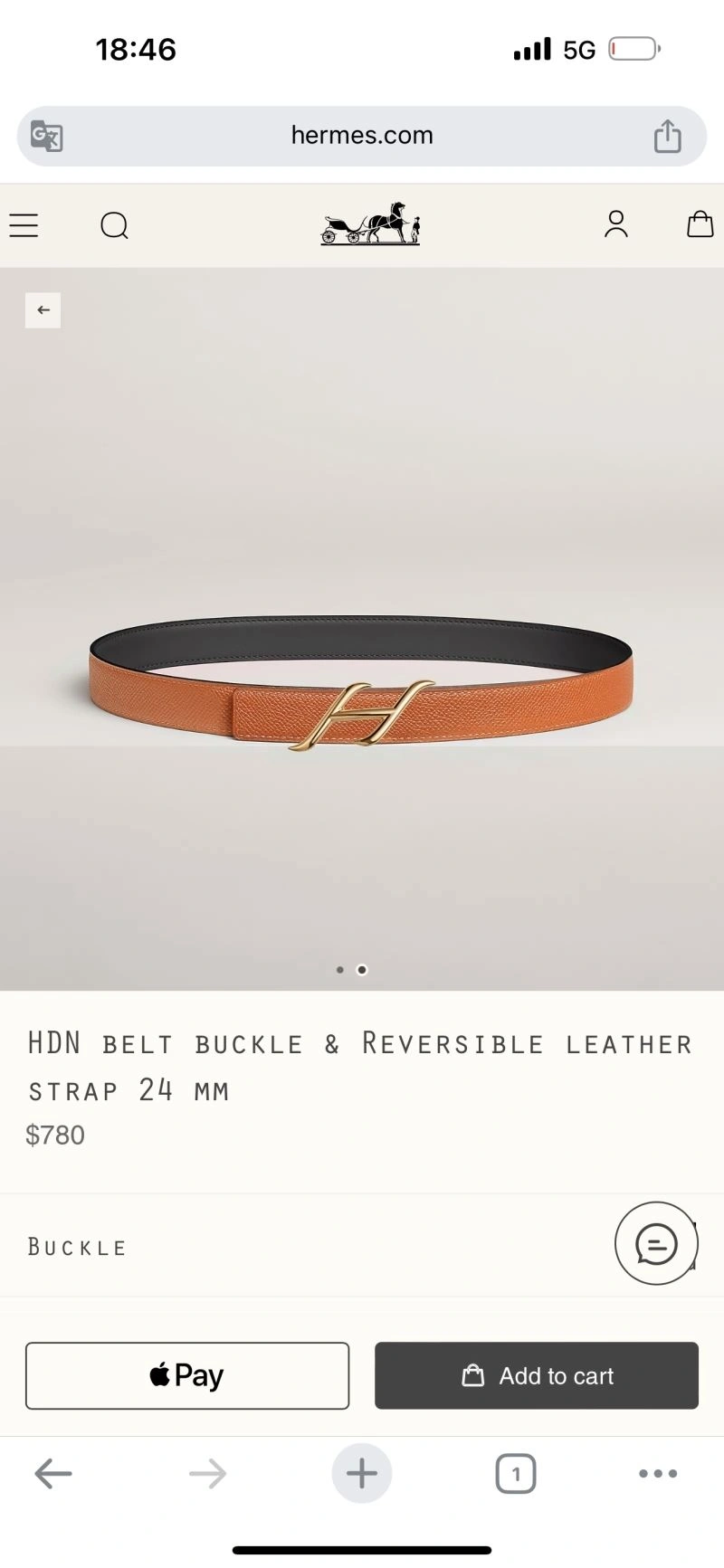 Hermes Belts