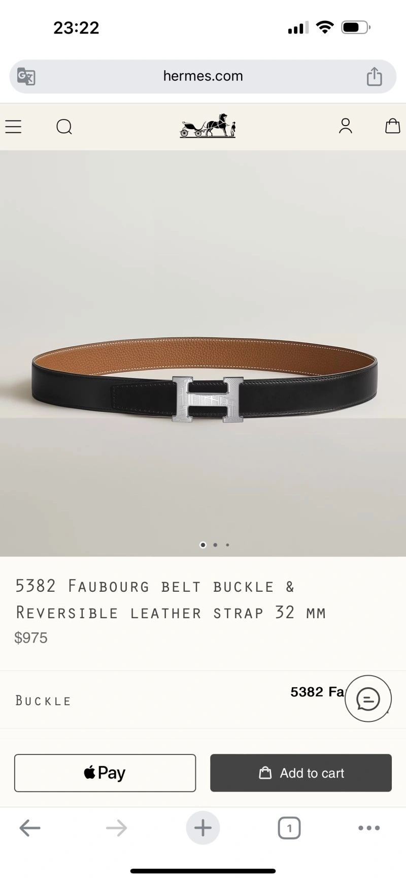 High fidelity Hermes Belts