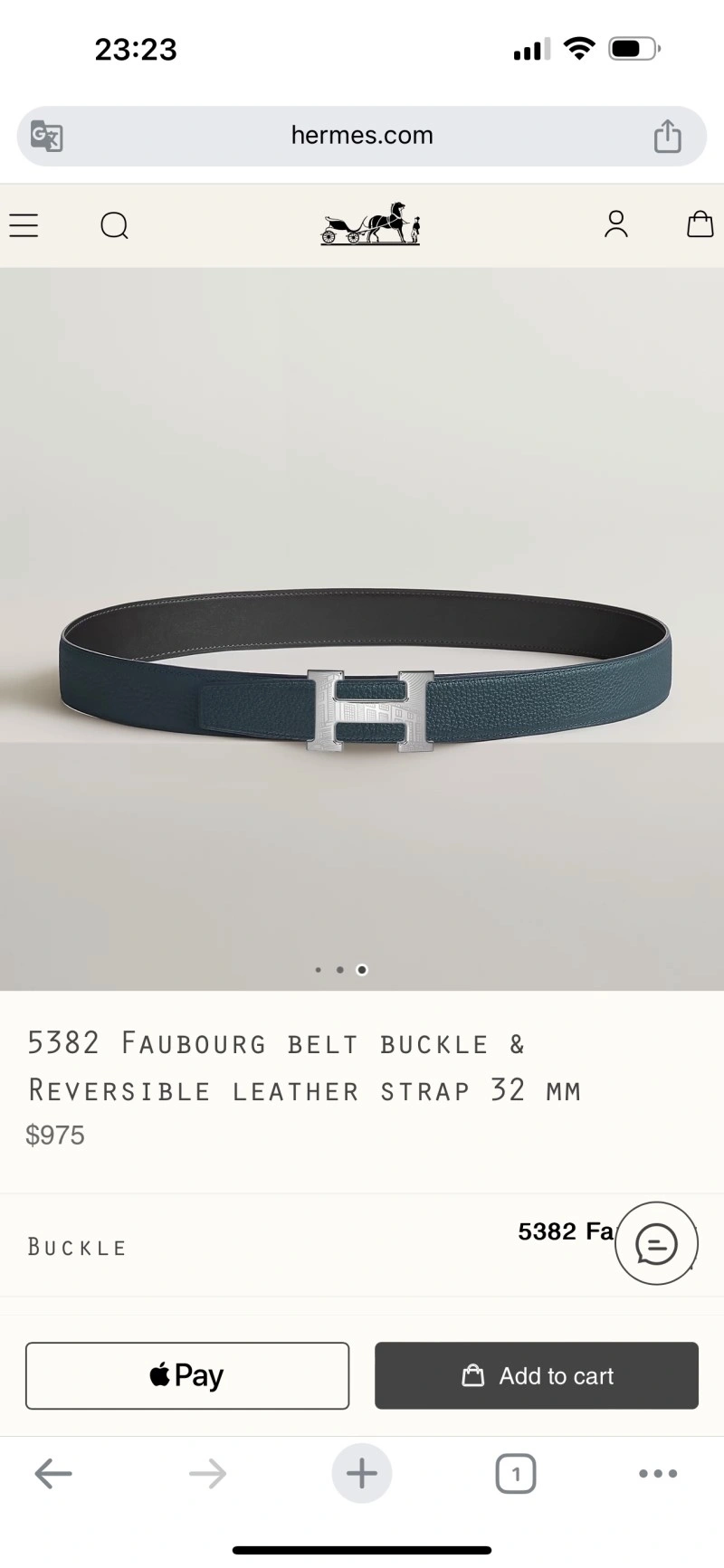 High fidelity Hermes Belts