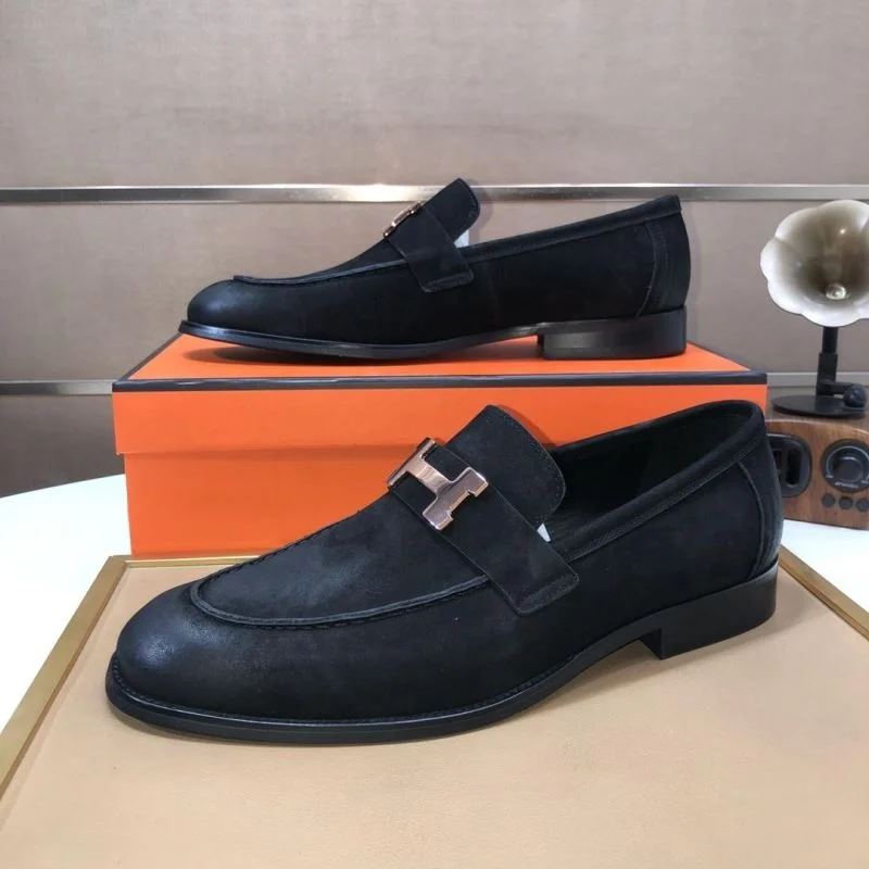 Brand-authenticated Hermes Business Shoes
