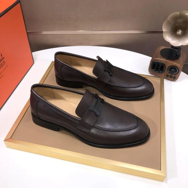 Brand-authenticated Hermes Business Shoes