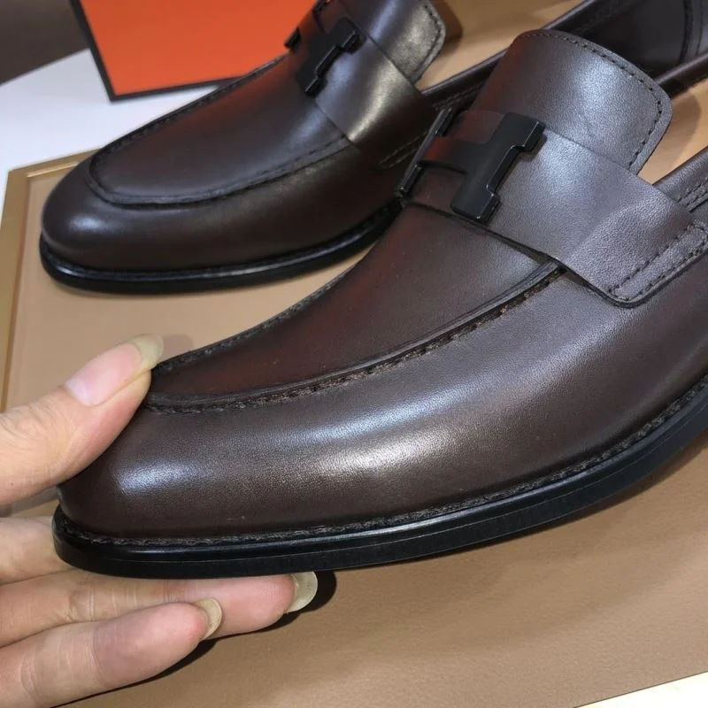 Brand-authenticated Hermes Business Shoes