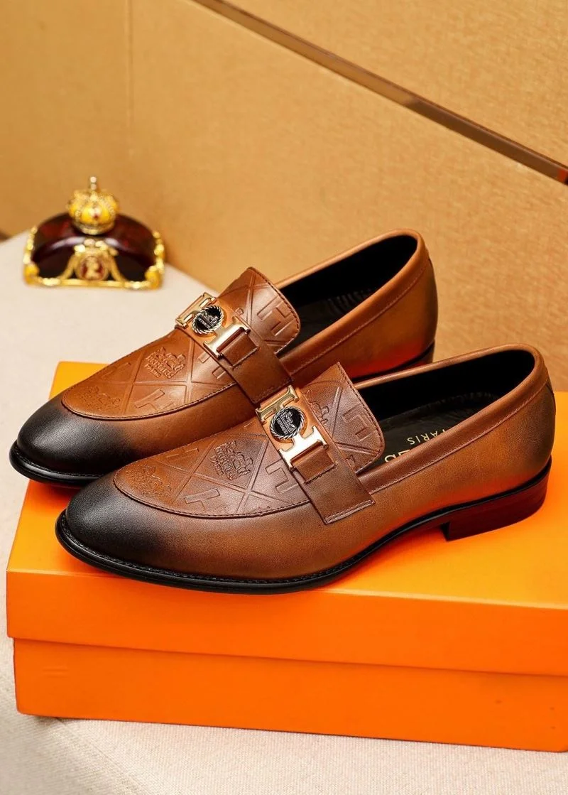 Exact replica Hermes Business Shoes