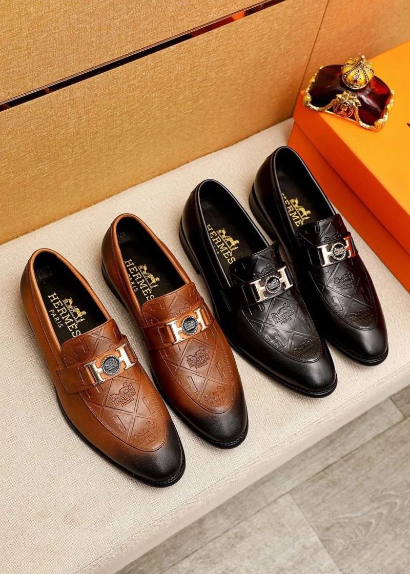 Exact replica Hermes Business Shoes