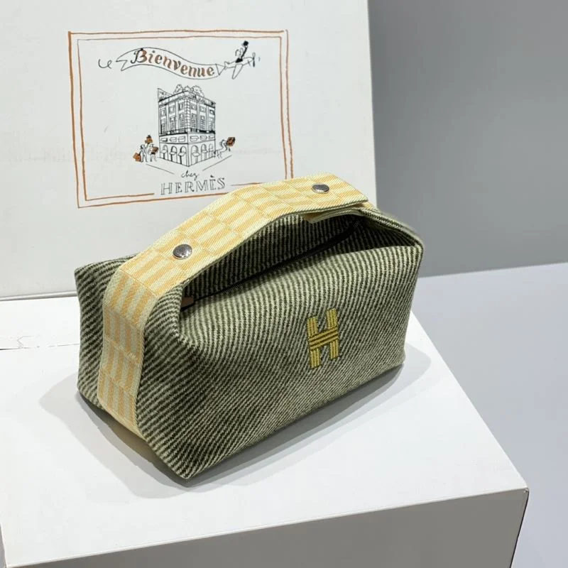 Authentic Hermes Cosmetic Bags