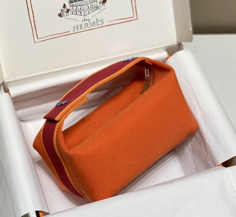Brand-authenticated Hermes Cosmetic Bags