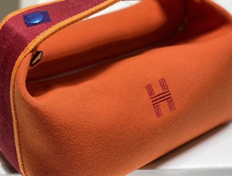 Brand-authenticated Hermes Cosmetic Bags