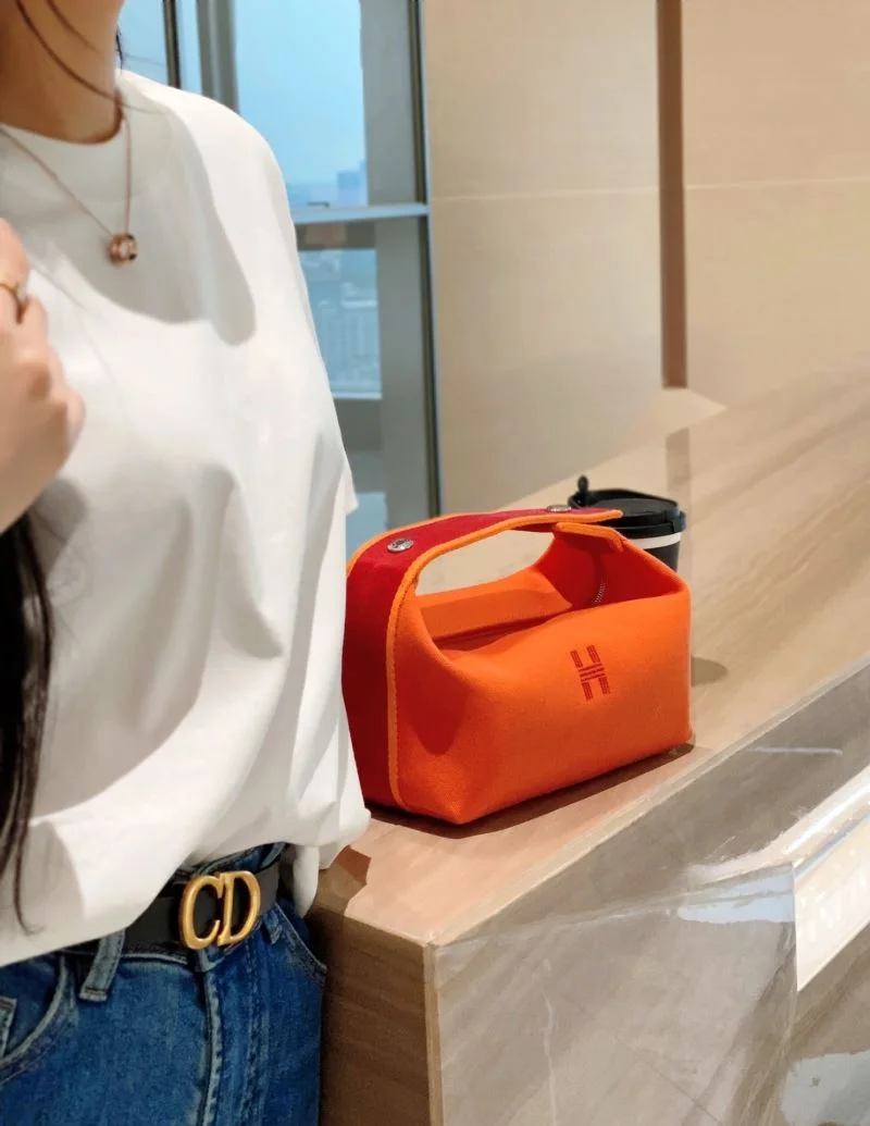 Brand-authenticated Hermes Cosmetic Bags