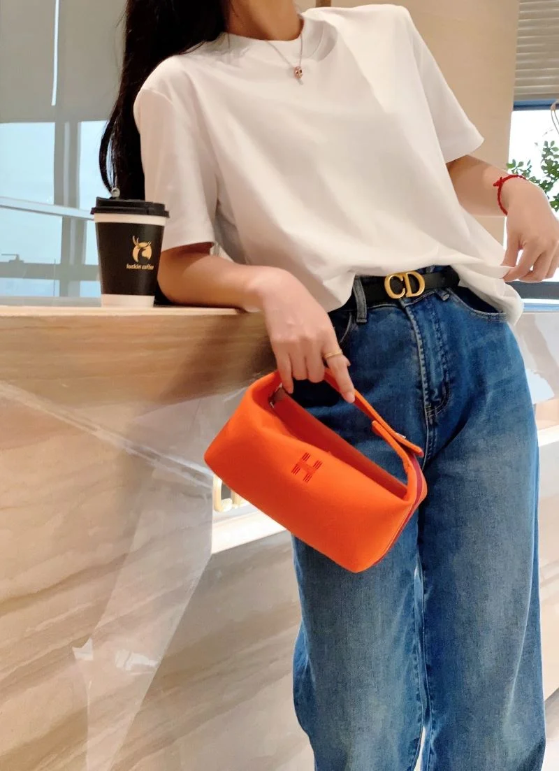 Brand-authenticated Hermes Cosmetic Bags