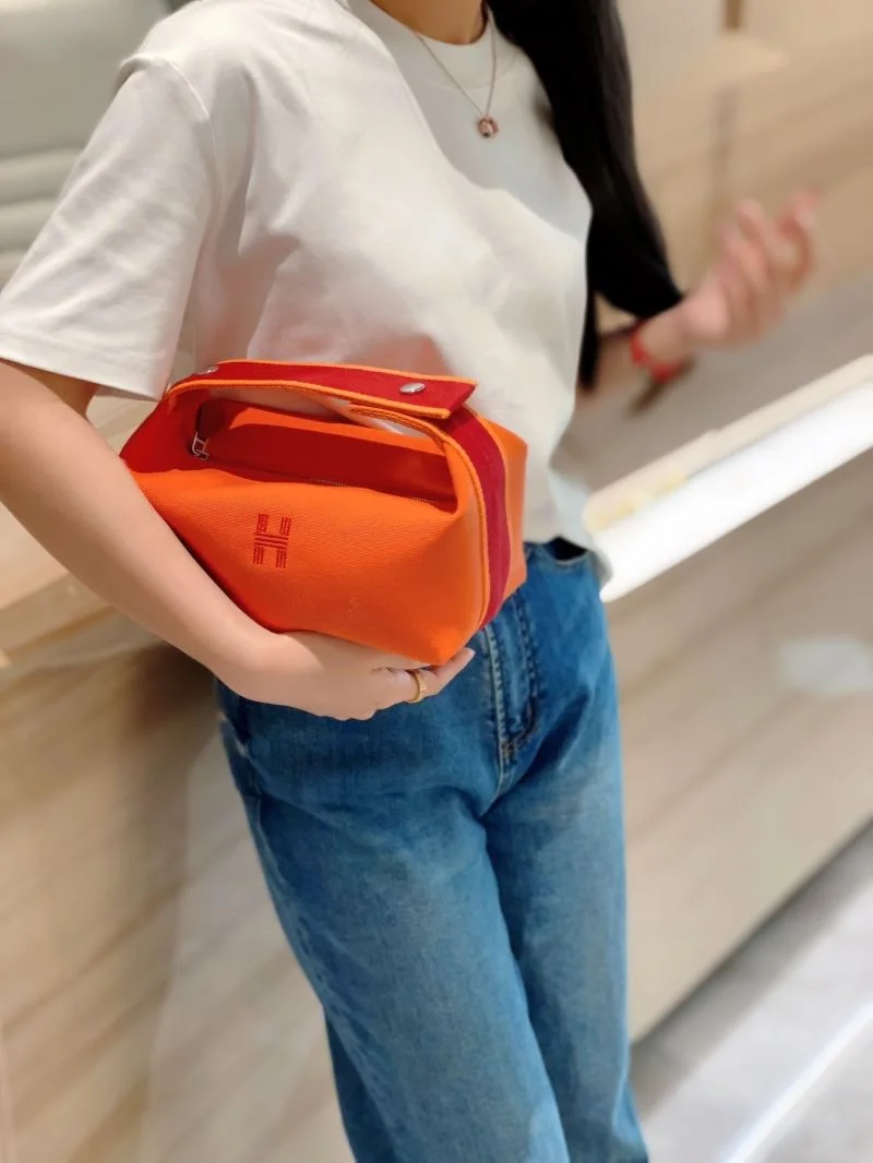 Brand-authenticated Hermes Cosmetic Bags