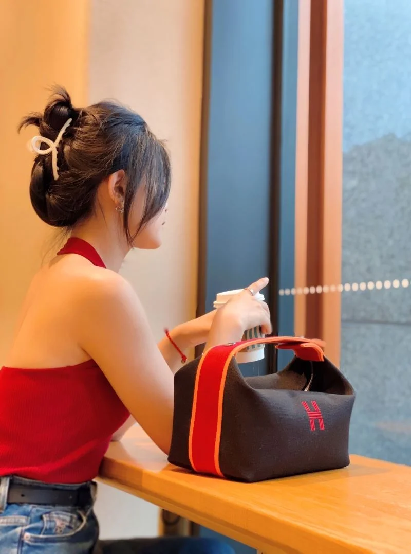 Authentic Hermes Cosmetic Bags