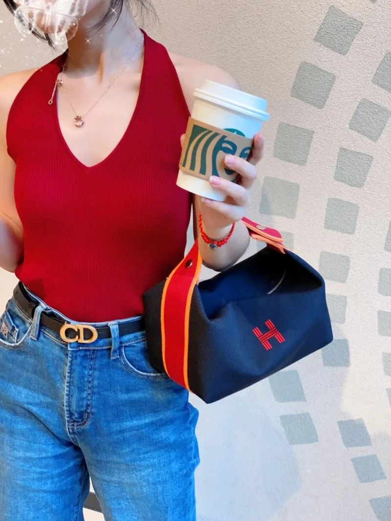 Authentic Hermes Cosmetic Bags