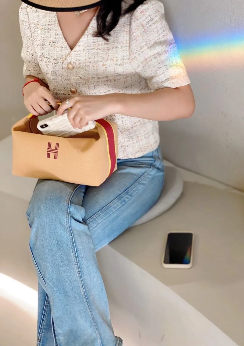 Genuine Hermes Cosmetic Bags