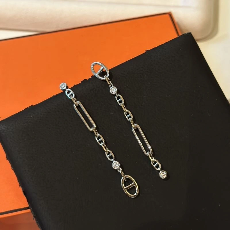 Top mirror Hermes Earrings