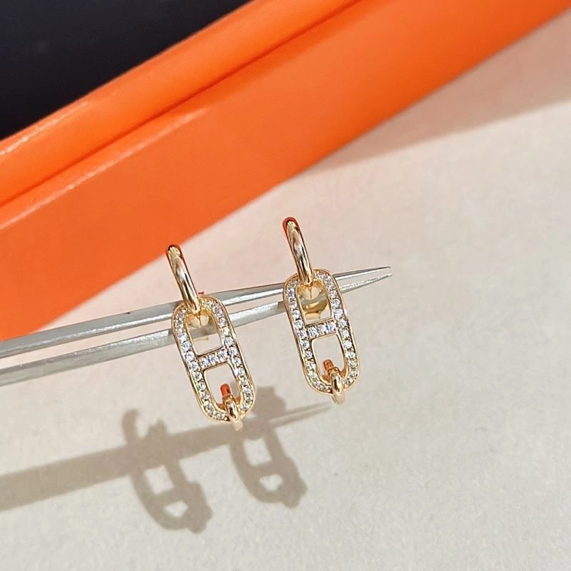 Brand-authenticated Hermes Earrings