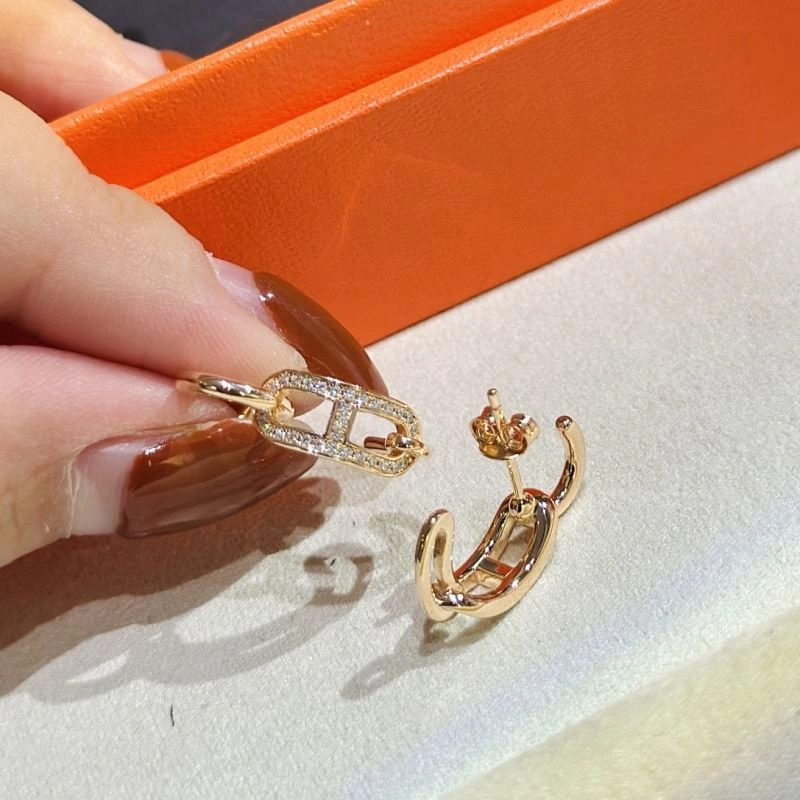 Brand-authenticated Hermes Earrings