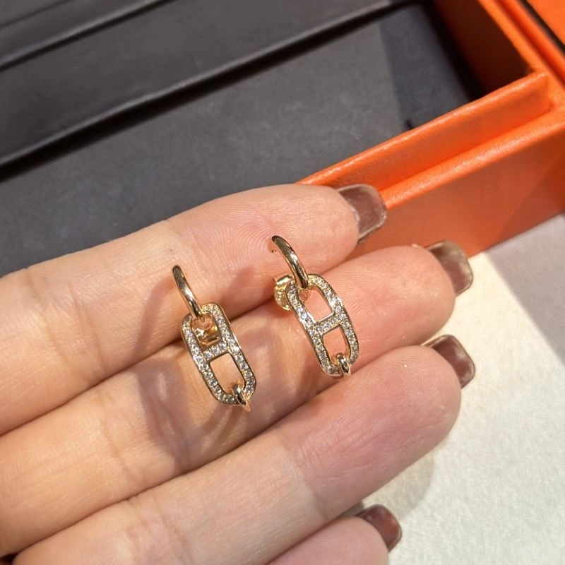 Brand-authenticated Hermes Earrings