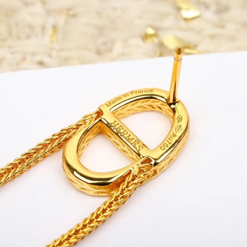 Top mirror Hermes Earrings