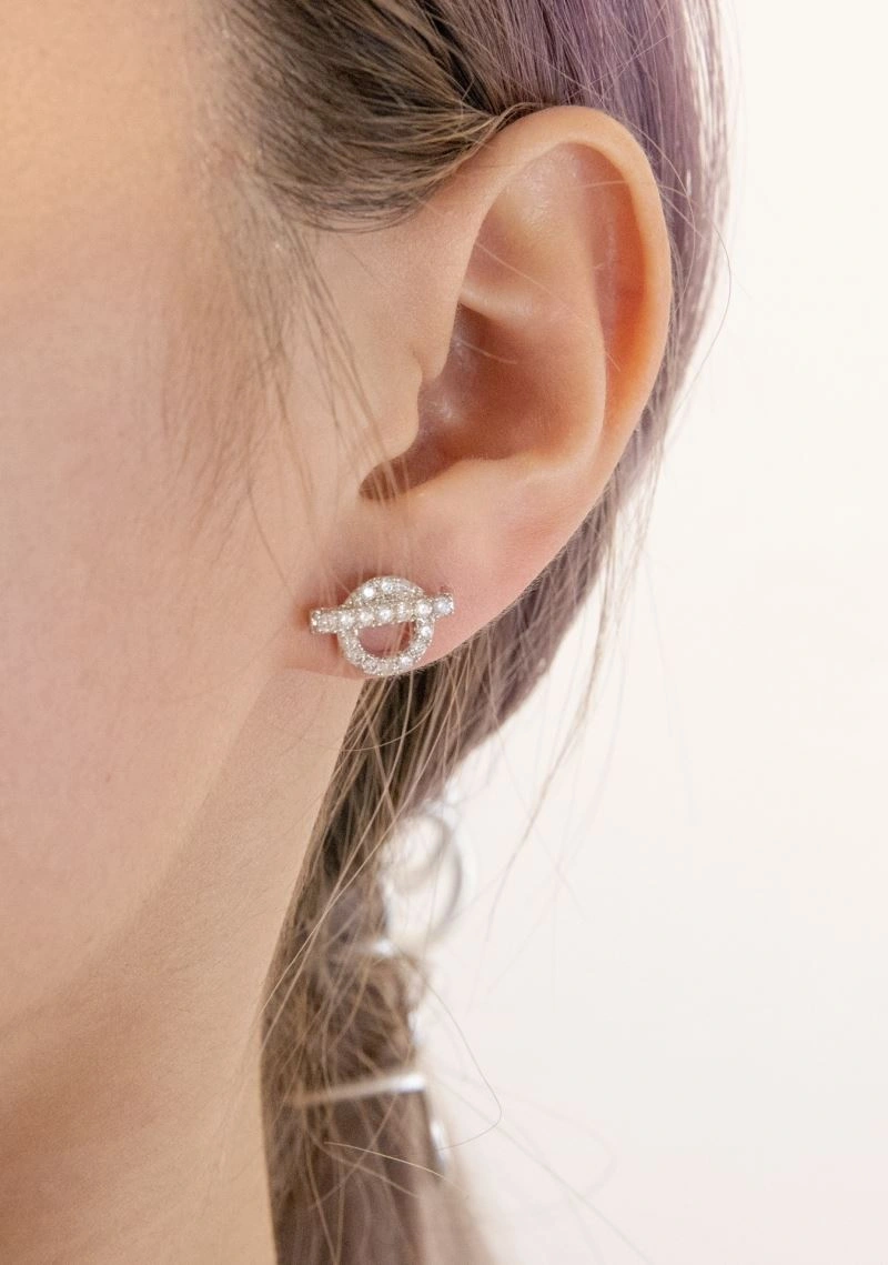 Brand-authenticated Hermes Earrings
