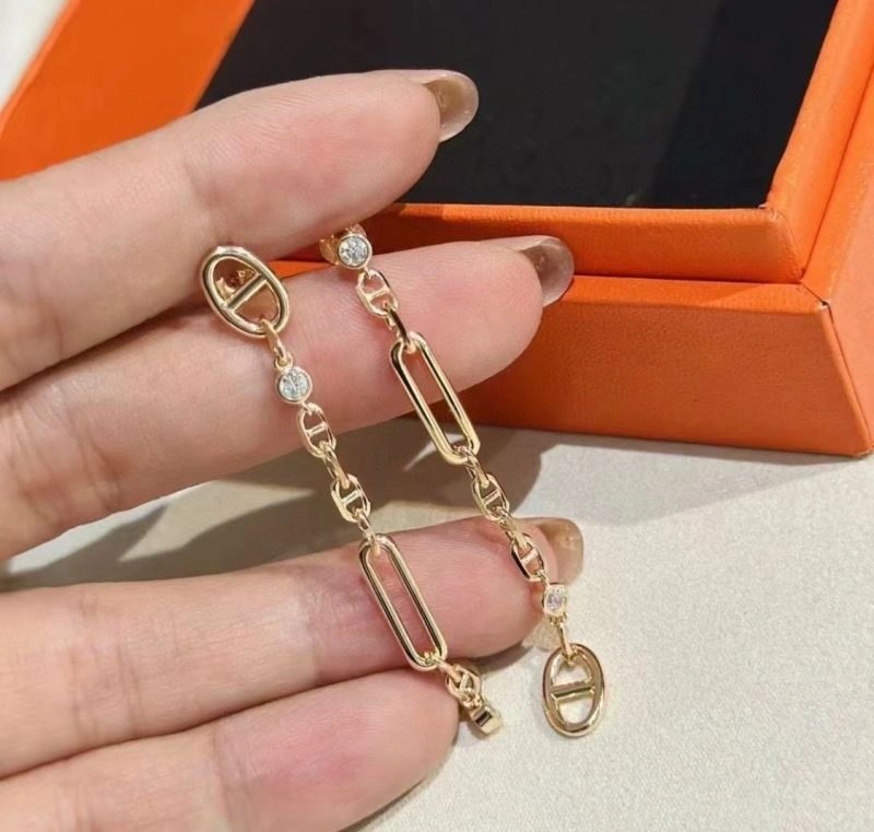 Brand-authenticated Hermes Earrings
