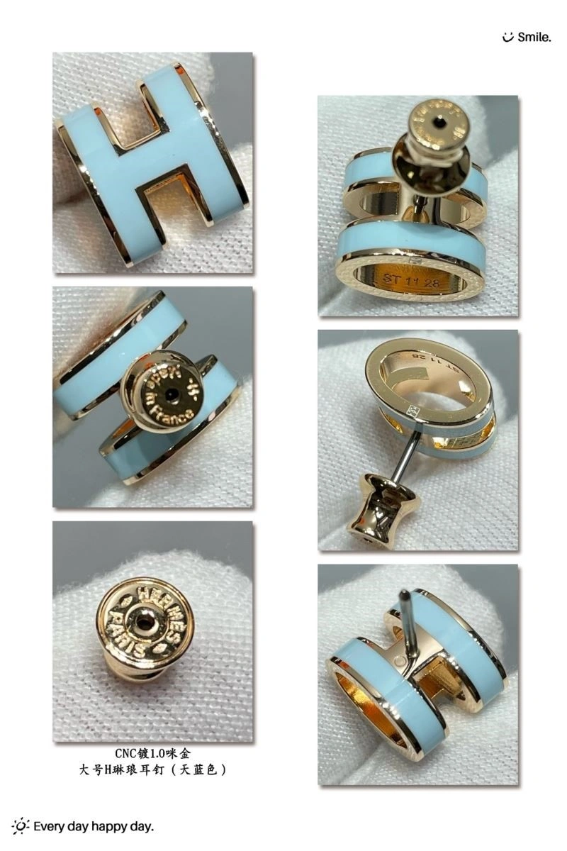 Top mirror Hermes Earrings