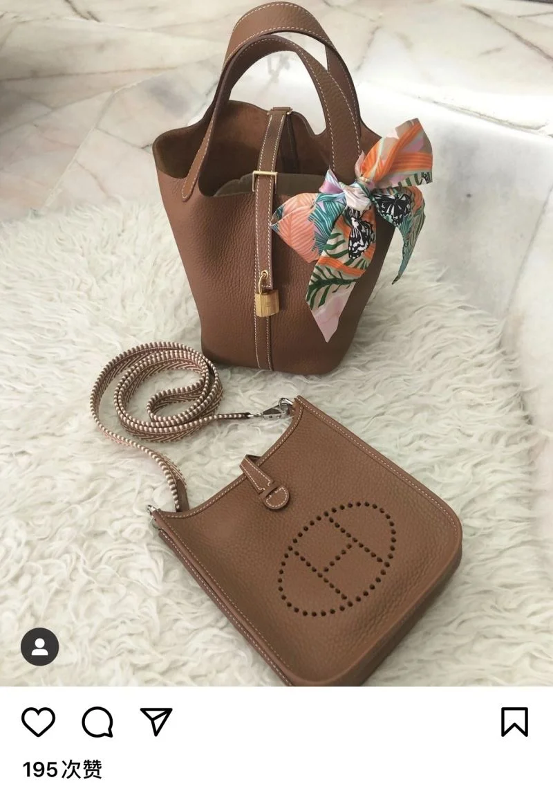 Top mirror Hermes Evelyn Bags